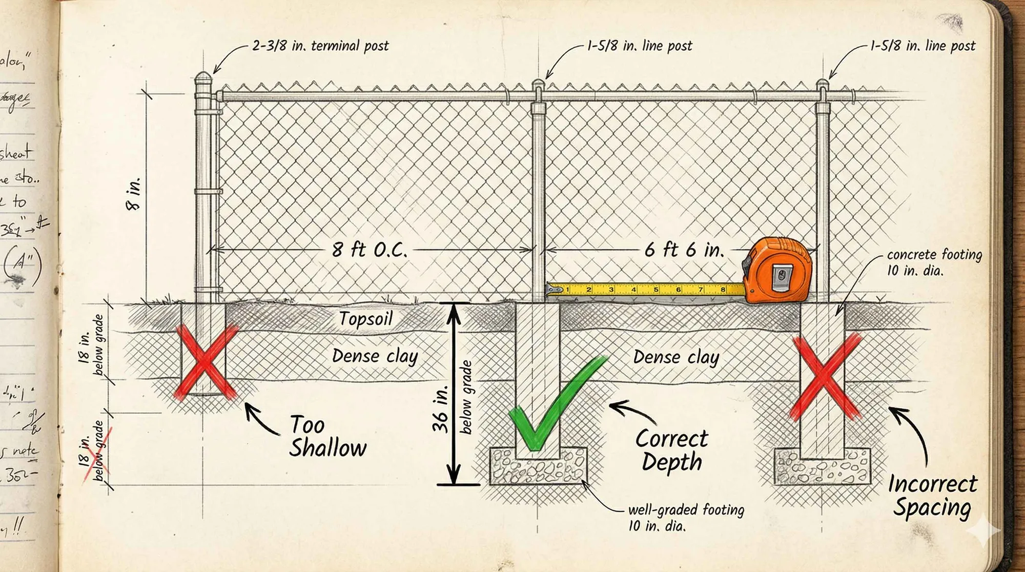Fence Post Spacing: The Complete Guide for Contractors | NMI Fence